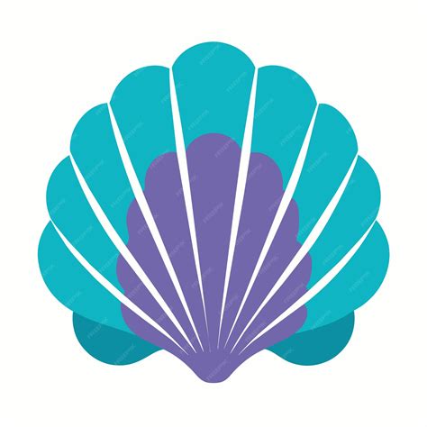 Premium Vector Shells Vector Clipart Art Illustration Solid White Background 1