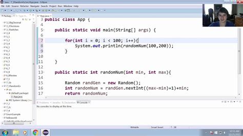 Create A Method To Generate Random Numbers In Java 71 Youtube