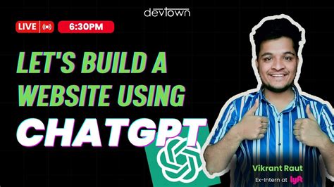 Lets Create A Web Page Using Chatgpt Devtown Youtube
