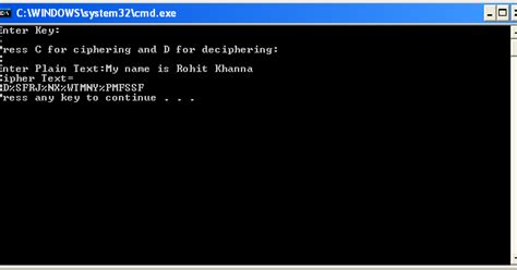 My Code Nuggets Caesar Cipher Algorithm Implemented In C