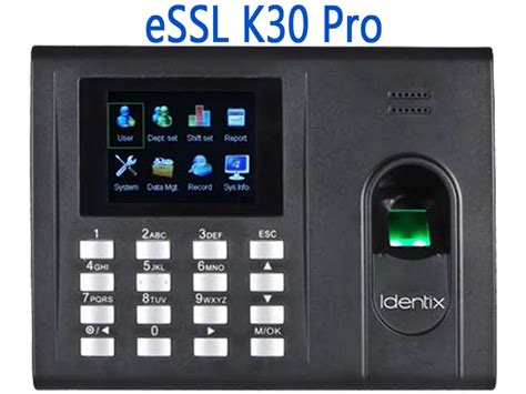 Essl K30 Pro Biometric Access Control Machine With Fingeprrint Scanning And Cardd Access System