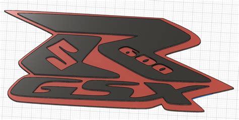 Stl File Logo Gsxr 600・3d Printable Design To Download・cults