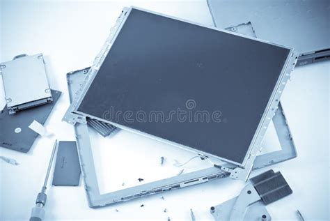 Broken Lcd Display Stock Photo Image Of Detail Advanced