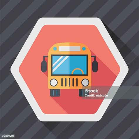 수송 버스 평편 아이콘크기 긴 Shadow Eps10이 포함됩니다 교통에 대한 스톡 벡터 아트 및 기타 이미지 교통 대중 교통 버스 Istock