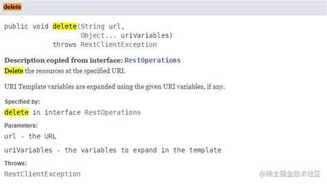 4种springboot Resttemplate 服务里发送请求用法resttemplate与rest资源交互 掘金