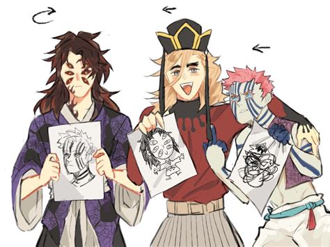 Akaza X Douma Yahoo Personajes De Anime Artesan As De Anime Imagenes De Anime Hd