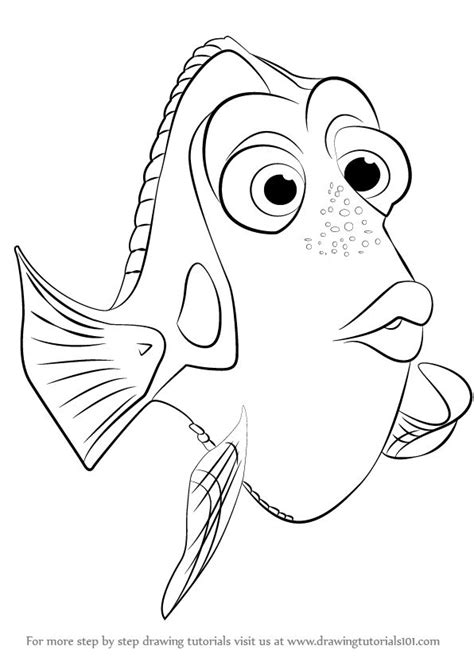 How To Draw Dory From Finding Nemo