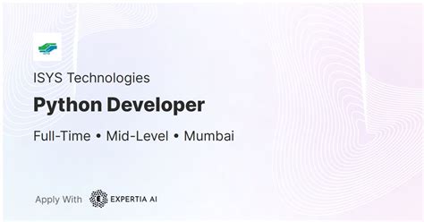 Python Developer Job Mumbai Mid Level