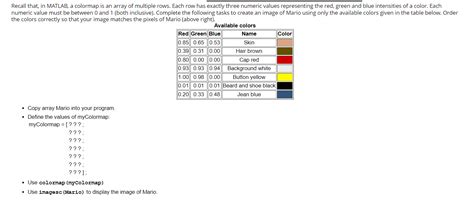 Solved Mario Is Given By The Array On The Left Below Recall Chegg Com