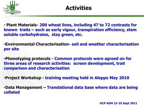 Grm 2011 Phenotyping Wheat For Drought Tolerance Ppt