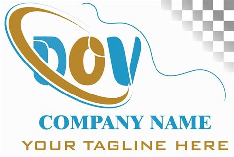 Premium Vector Dov Letter Logo Design
