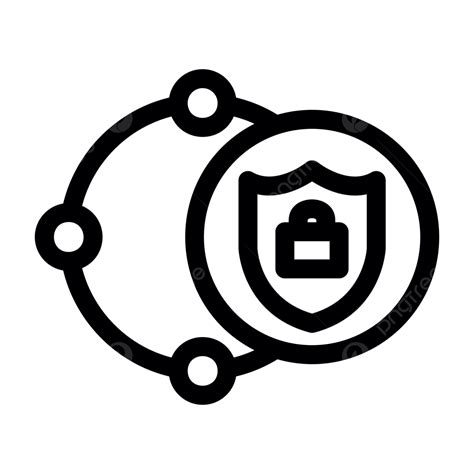 개인 네트워크 라인 아이콘 벡터 개인 네트워크 아이콘 안티 바이러스 방화벽 Png 일러스트 및 벡터 에 대한 무료