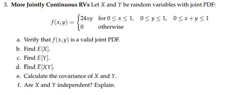 solved more jointly continuous rvs let x ﻿and y ﻿be random