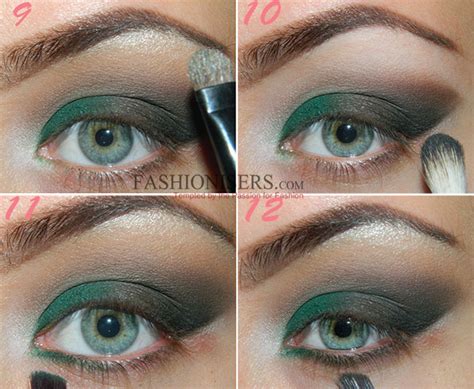 Emerald Green Smokey Eye Makeup Tutorial Fashionisers©