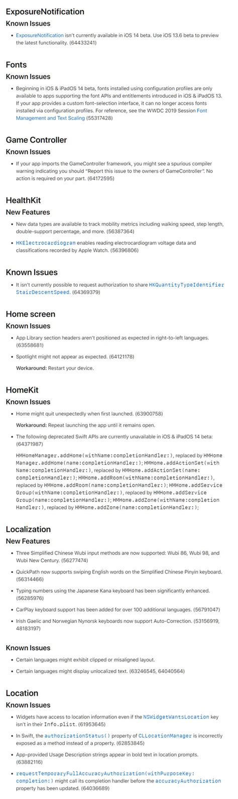 IOS Beta Release Notes Changes And Known Issues According To Apple Redmond Pie