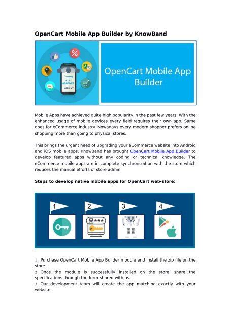 Opencart Mobile App Builder By Knowband New Update