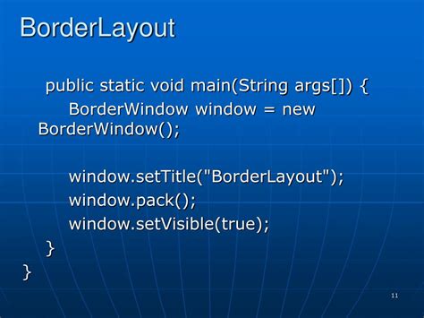 Ppt Java Swing Layout Management Powerpoint Presentation Free