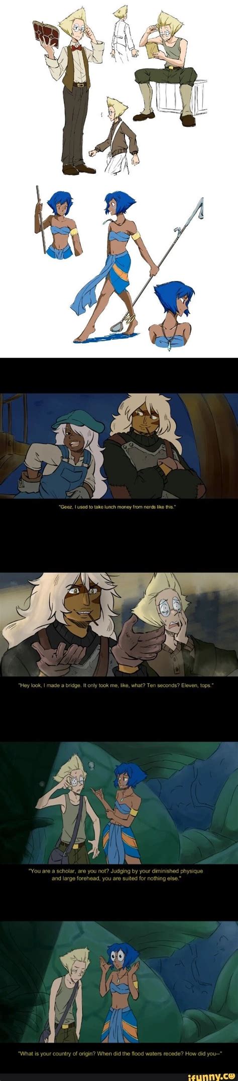 Cartoon Characters In Different Stages Of Animation