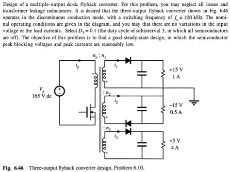 Design Of A Multiple Output De De Flyback Converter