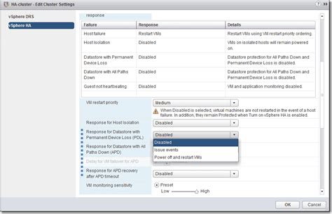 VMware High Availability HA Cluster HA Configuration 4sysops