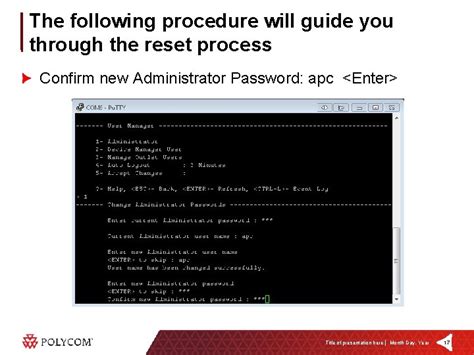 Recover Lost Password From An APC Switched Rack