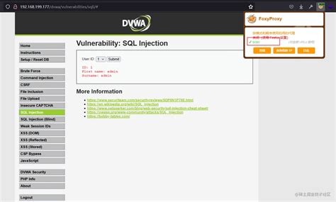 DVWA 使用SqlMap进行SQL注入全阶段准备 渗透工具sqlmapburpsuitepython 掘金