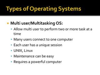 Introduction To Operating System PPT