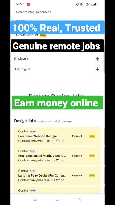 Genuine Remote Jobs Online Remote Jobs Earnmoneyonline Remotework