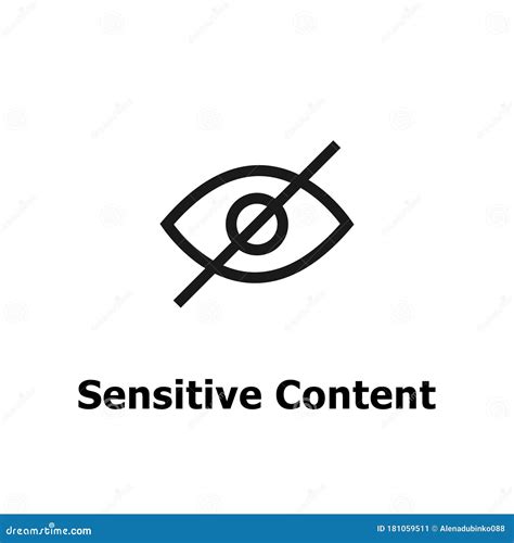 Sensitive Content Icon Eye With Crossed Out Pupil Restrictive Sign To