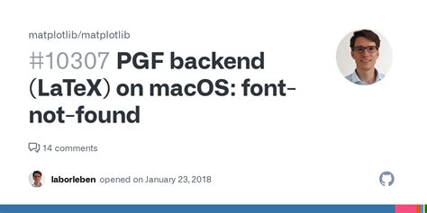 Pgf Backend Latex On Macos Font Not Found · Issue 10307