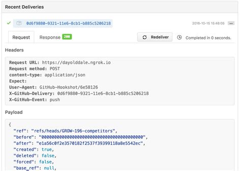 github parsing webhook using emacs web server stack overflow