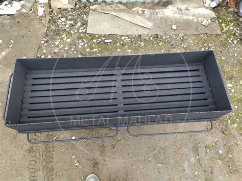 Купить жаровню с ящиками для сбора золы 1200х400х200 I METALМАНГАЛ