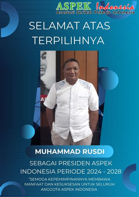 Muhammad Rusdi Presiden Aspek Indonesia Periode Tahun 2024 2028 Tkbm