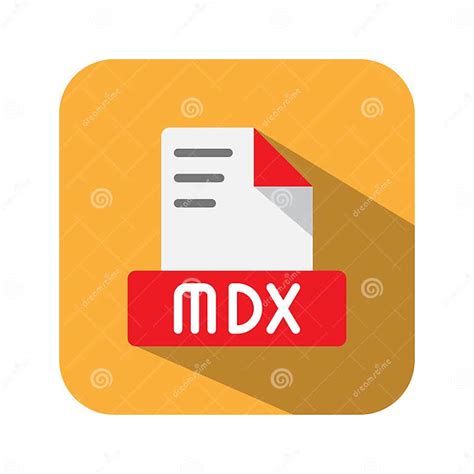 Mdx Simple Text Flat Icons Symbol Document Files Archive Extension