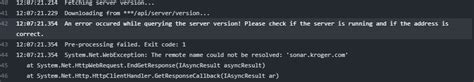 unable to connect sonarqube server while running the workflow in github