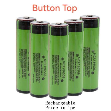 Panasonic Ncr Bd Rechargeable Battery Lithium Ion V Bateri Boleh Cas Bateri