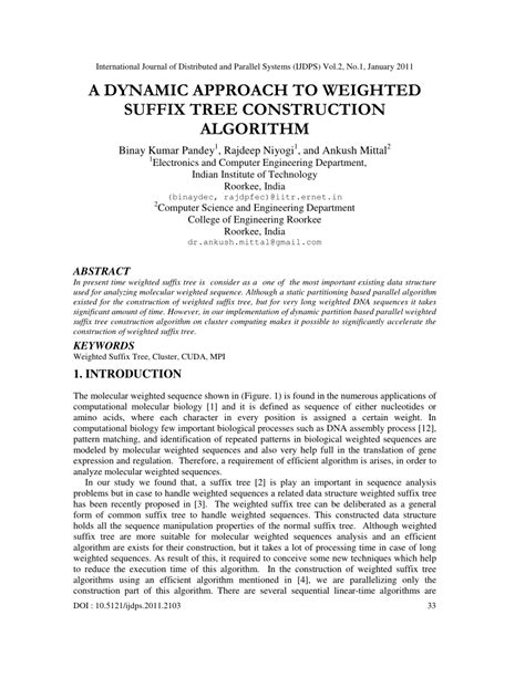 Pdf A Dynamic Approach To Weighted Suffix Tree Construction Algorithm