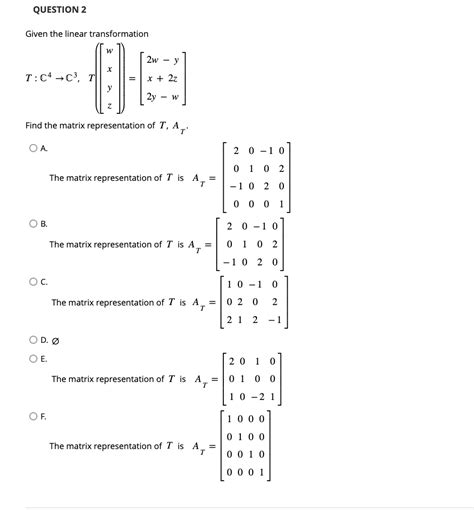 Solved QUESTION Given The Linear Chegg Com