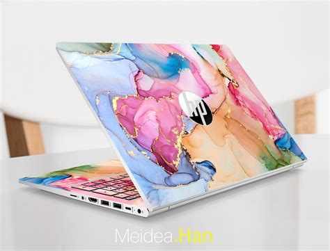 Hp Laptop Skin Hp Probook 450 G7 Personalized Customizable Watercolor
