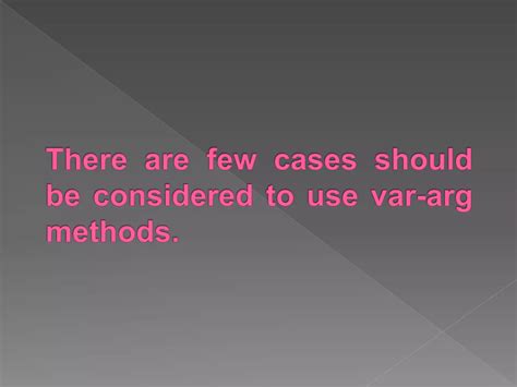 Var Arg Methods PPTX