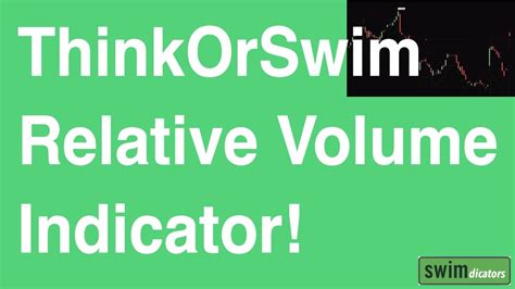 Time Based Relative Volume And Trades Indicators For Thinkorswim Youtube