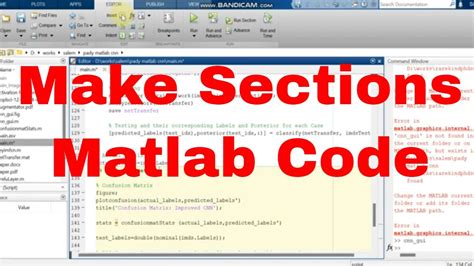How To Create Sections In Matlab Create Sections In Matlab Youtube
