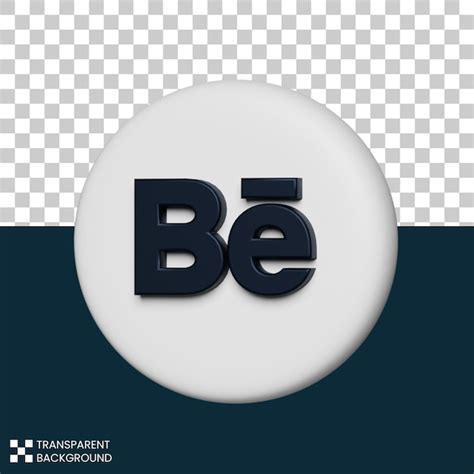 Premium Psd 3d Render Social Media Behance Icon