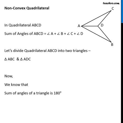 Non Convex Quadrilateral