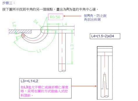 模具香蕉牛角进胶的设计规范 设计资料