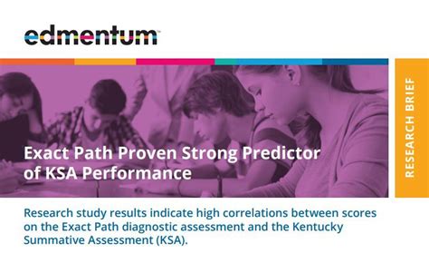Exact Path Diagnostic And The Kentucky Summative… Edmentum