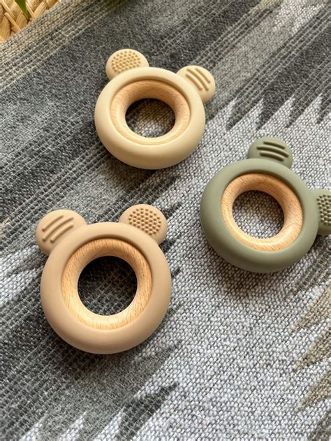 Silicone Teether Bear Peaks And Pines Designs