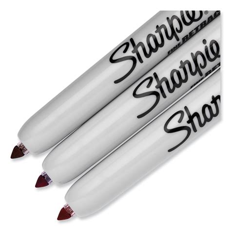 Sharpie® Retractable Permanent Marker Fine Bullet Tip Assorted Colors 3 Set General Paper