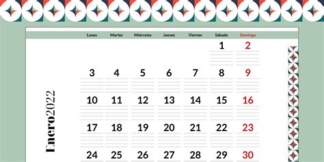 📆 Calendario Enero 2022 Pdf Gratis Para Imprimir