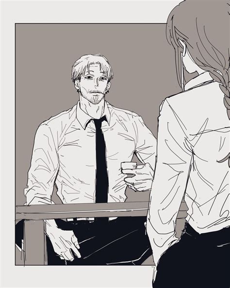 Makima And Kishibe Chainsaw Man Drawn By Mikiouji Danbooru